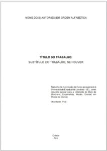 CONTRA CAPA ABNT - TCC MONOGRAFIAS E ARTIGOS
