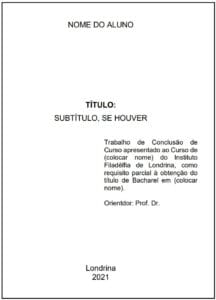 CONTRA CAPA ABNT - TCC MONOGRAFIAS E ARTIGOS